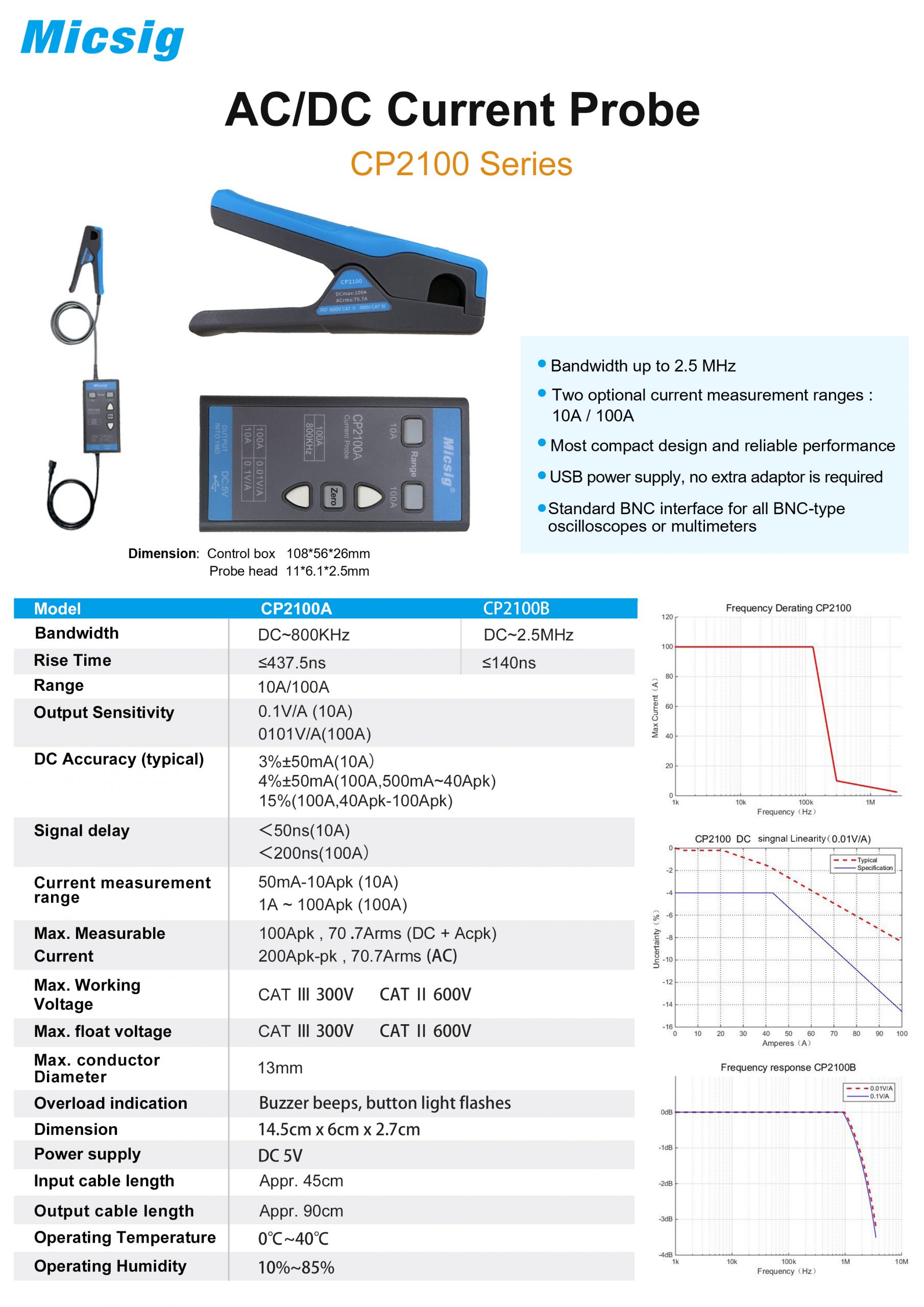Micsig Current Probe CP2100A - Salicon Nano Technology Private Limited